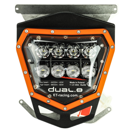 LED lamp Headlight Dual.8 KTM 690 2012-2016 only FUEL INJECTION engine ORANGE | SELECT YOUR BIKE ...