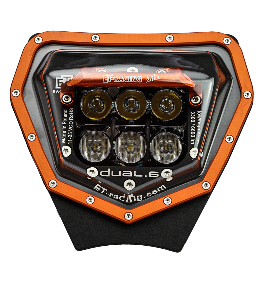 LED lamp Headlight Dual.6 KTM 150-500cc 2024 up TBI/ EXC-F/XC/XC-F only ...